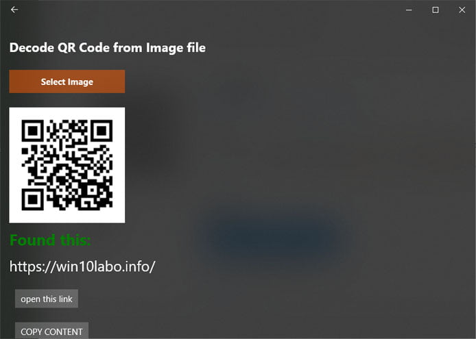 Windows10でQRコードをパソコンで読み取るアプリ「QR Code for Windows10」の使い方 - Win10ラボ